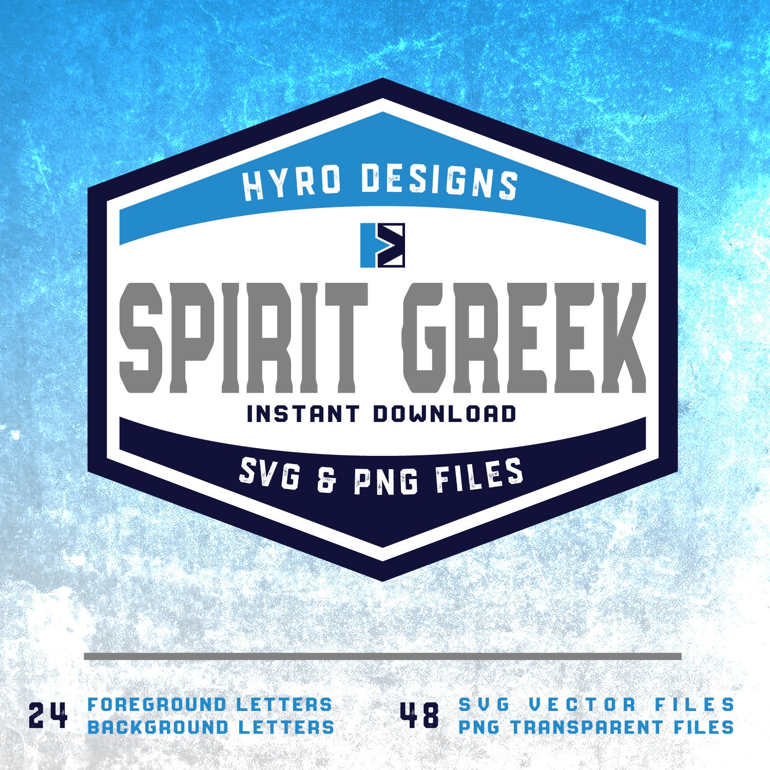 Spirit Greek Digital Alphabet Instant Download PNG & SVG | Etsy