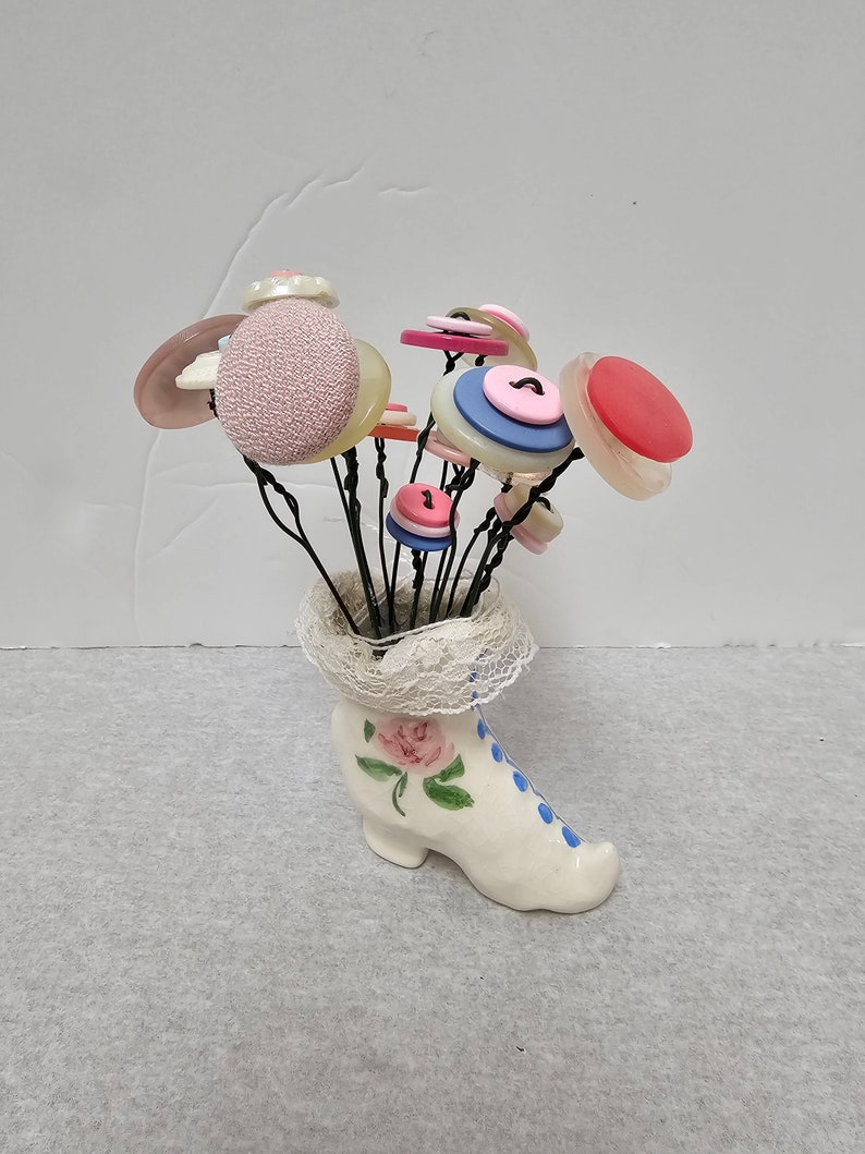 Mini Shoe Button Bouquet - Etsy