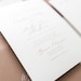 MADISON Simple Script 5 Piece Wedding Invitation, Clean Elegant Modern ...