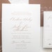 MADISON Simple Script 5 Piece Wedding Invitation, Clean Elegant Modern ...