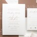 MADISON Simple Script 5 Piece Wedding Invitation, Clean Elegant Modern ...