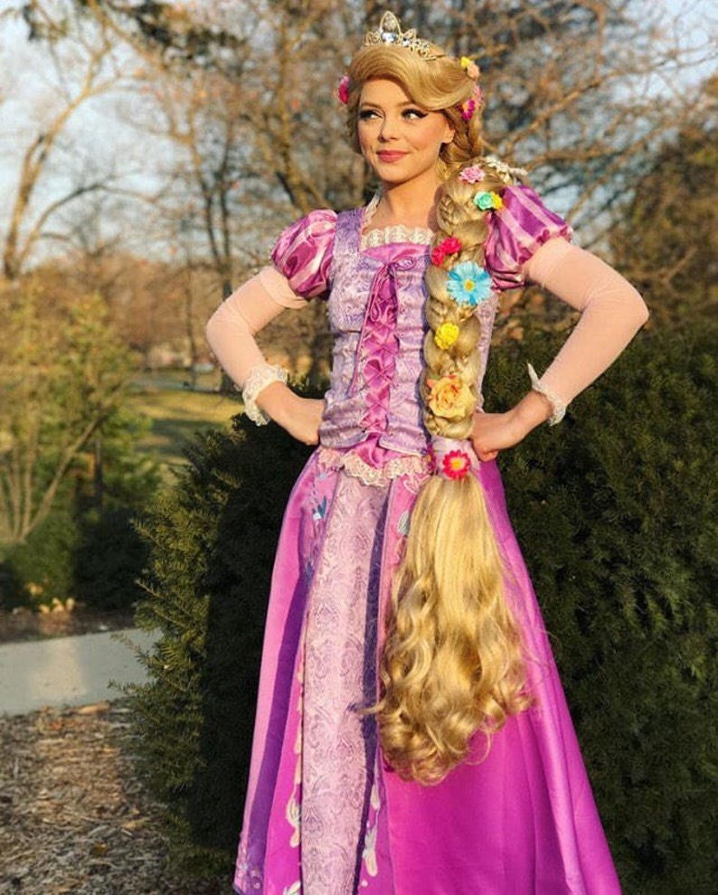 Rapunzel Wig Lace Front Etsy