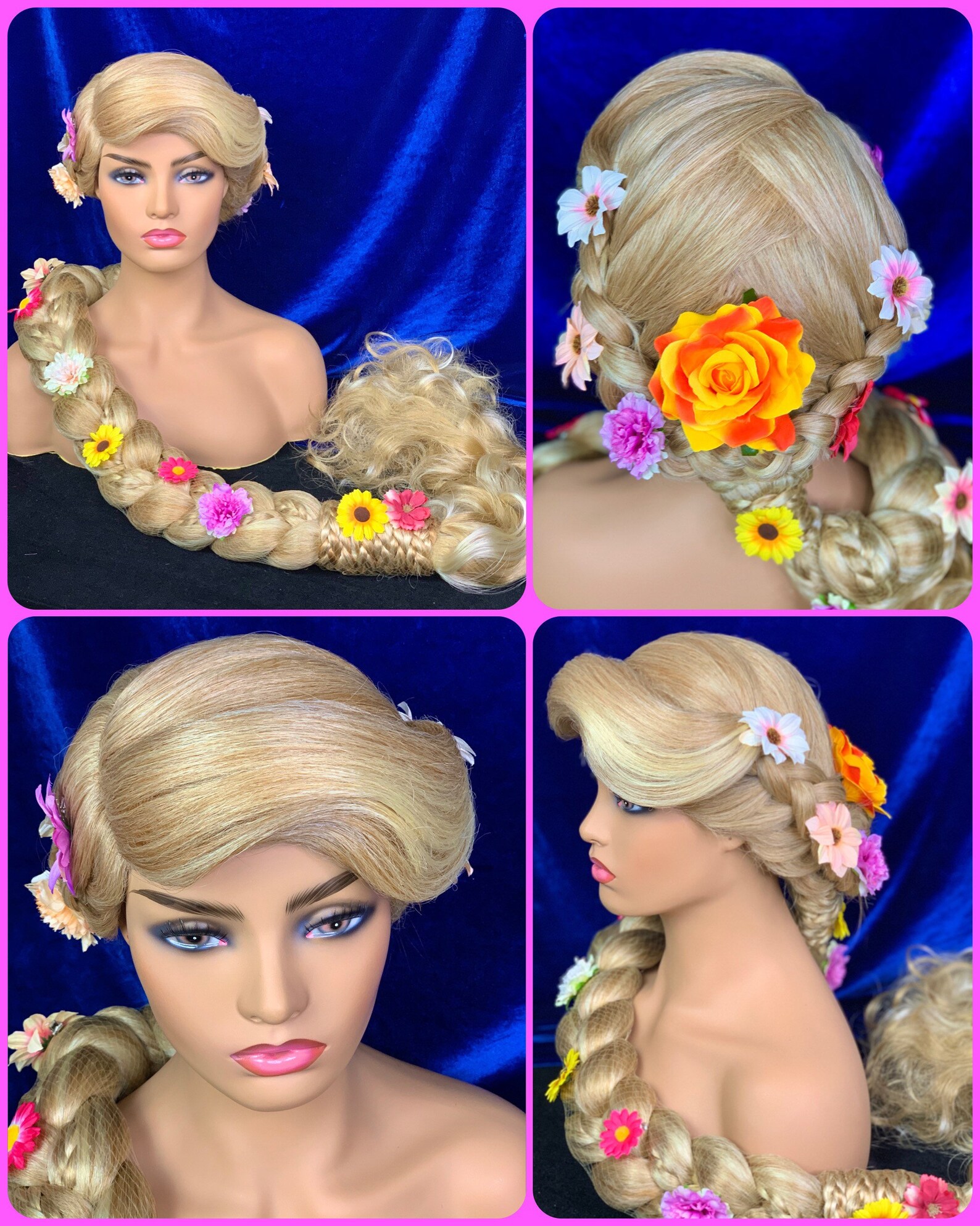 Rapunzel Wig Lace Front Etsy