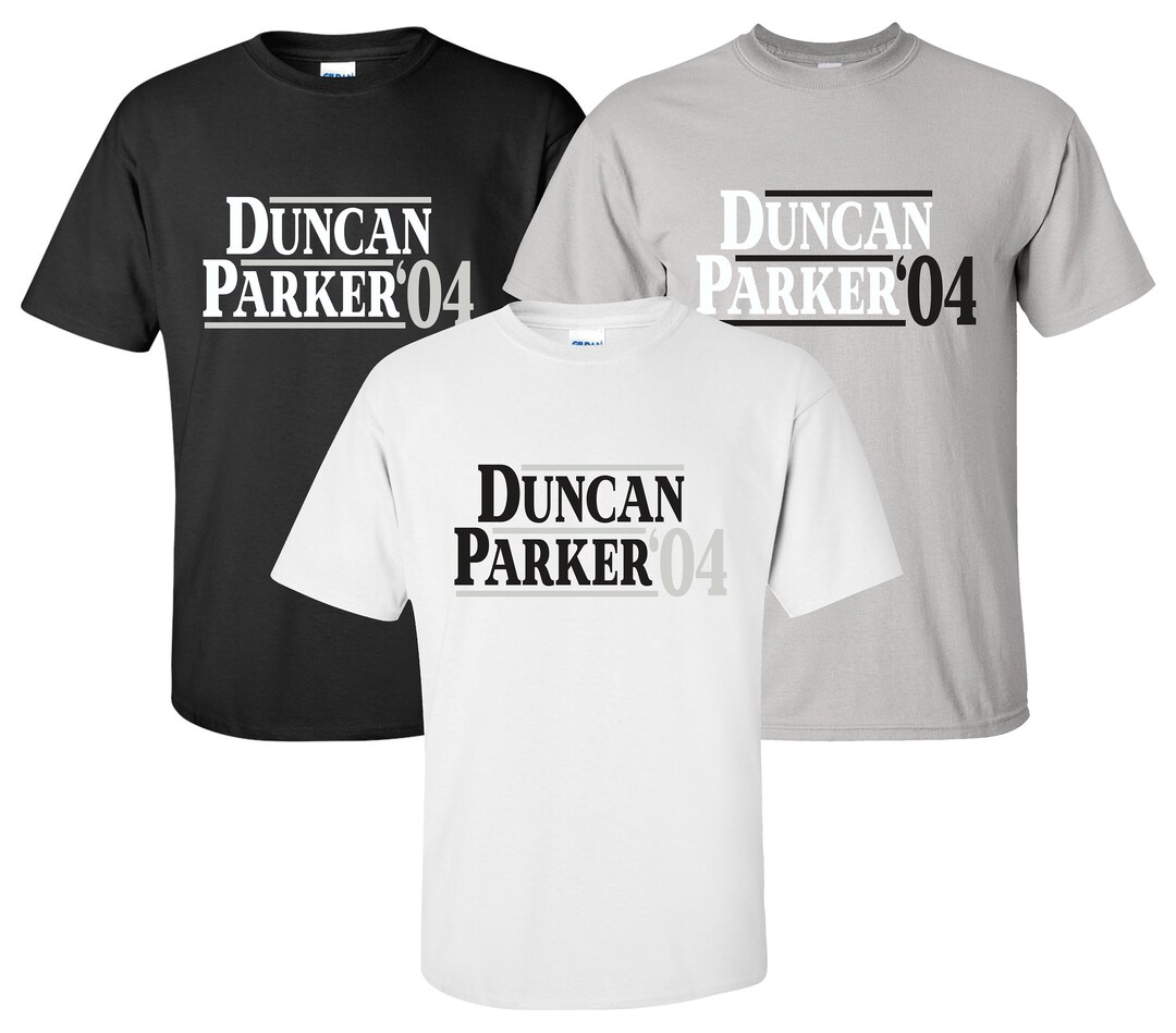 New duncan Parker '04 T-shirt Available in Sizes S-4XL Available in 3 ...