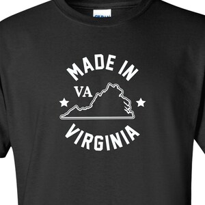 New "made in Virginia" T-shirt | Choose From Over 30 Shirt Colors & 15 ...