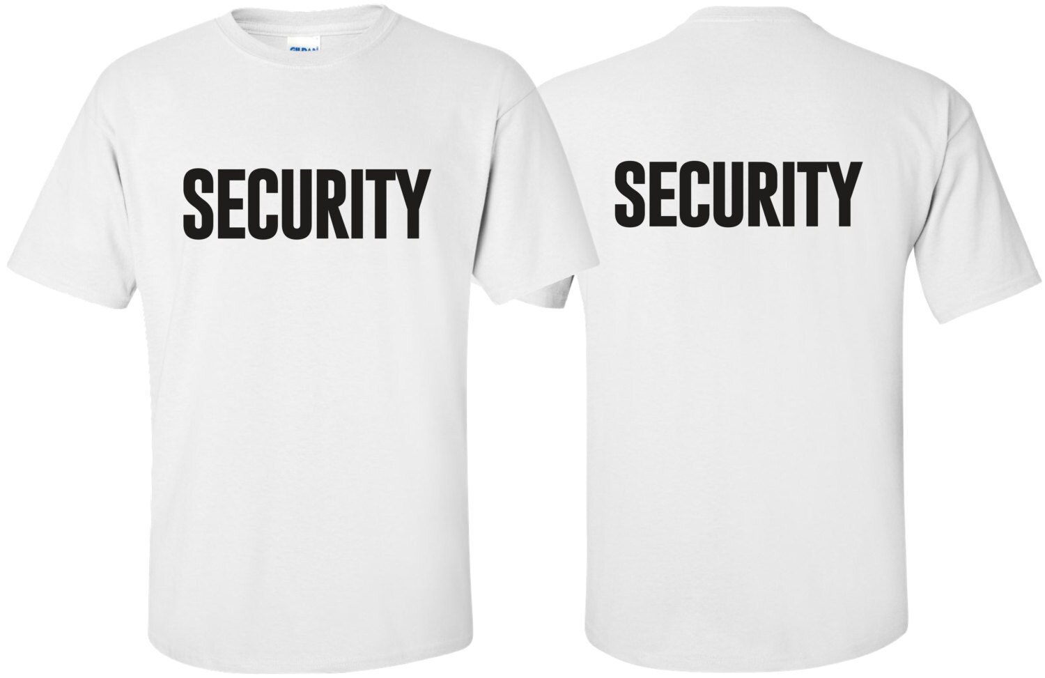 New security T-shirt Printed Front & Back | Etsy