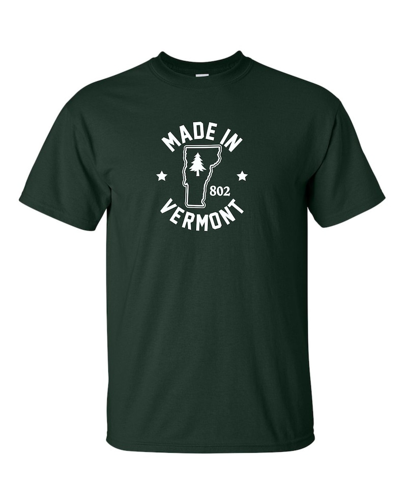 New "made in Vermont" T-shirt | Choose From Over 30 Shirt Colors & 15 ...