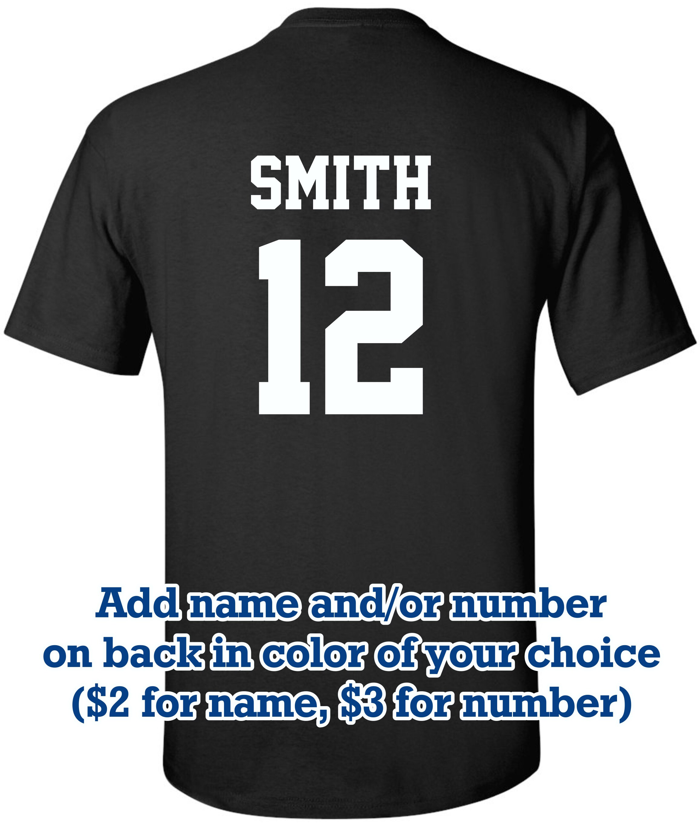 Football Team T-shirt With YOUR CUSTOM TEXT | Available in Sizes S-4XL ...
