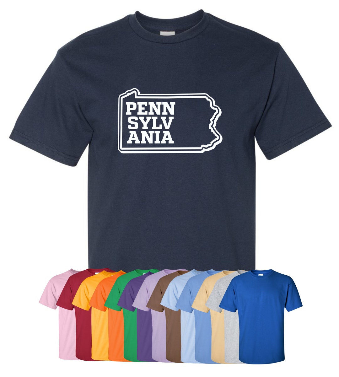 New "pennsylvania" T-shirt or Hoodie | Sizes S-4XL | Available in 3 ...