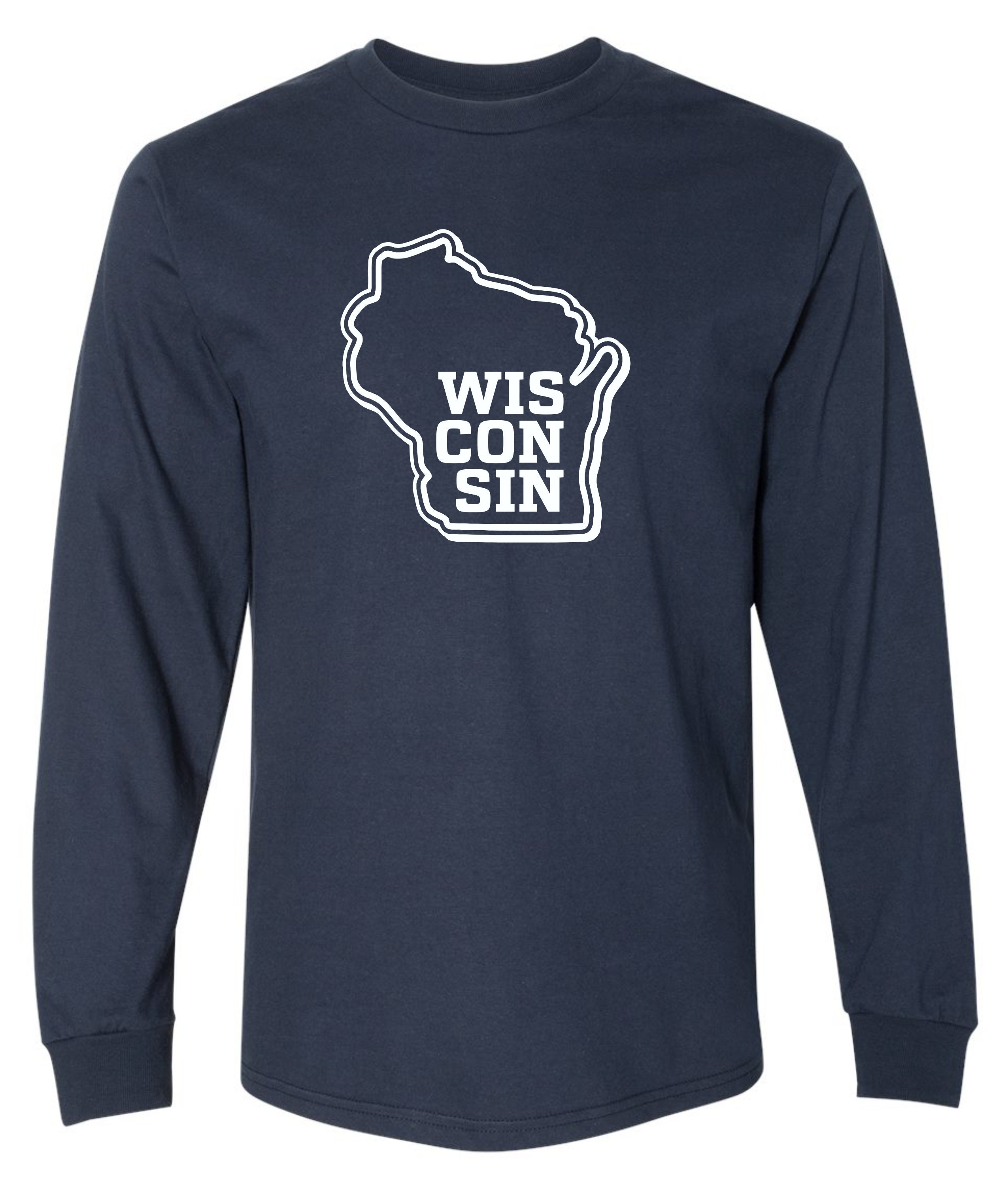 New "wisconsin" T-shirt or Hoodie | Sizes S-4XL | Available in 3 Styles ...