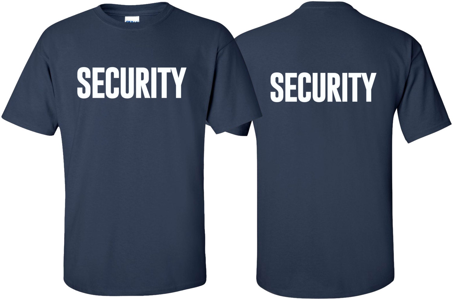 New security T-shirt Printed Front & Back | Etsy