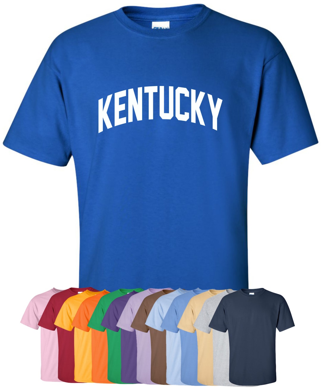 New "kentucky" T-shirt | Choose From Over 30 Shirt Colors & 15 Print ...