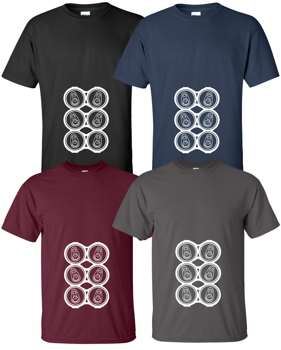 New "six Pack Abs" T-shirt | Available in Sizes S-4XL | Available in 5 ...