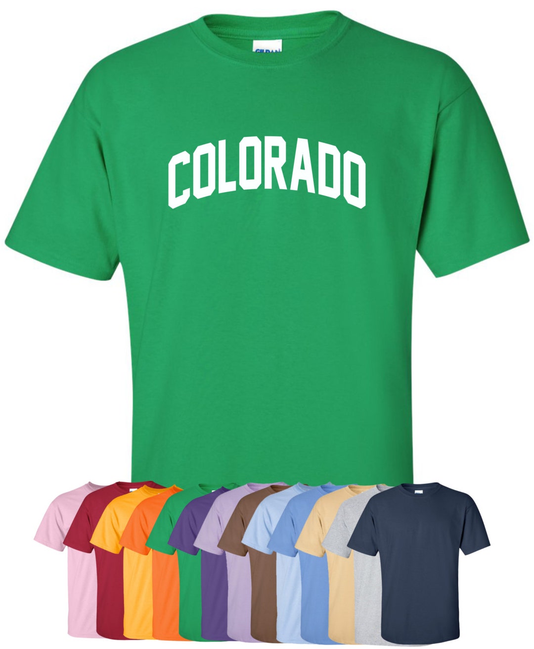 New colorado T-shirt Choose From Over 30 Shirt Colors & 15 Print Colors ...