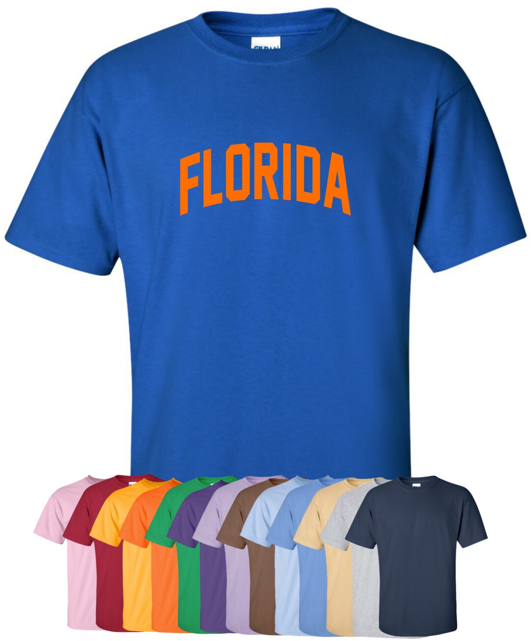 New "florida" T-shirt | Choose From Over 30 Shirt Colors & 15 Print ...