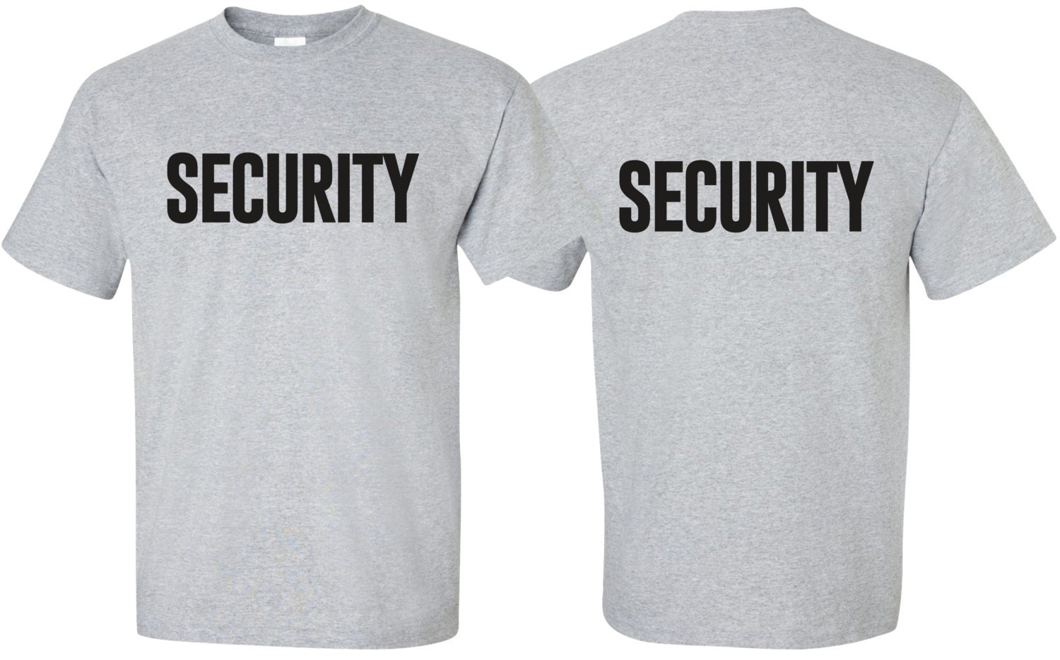 New security T-shirt Printed Front & Back | Etsy