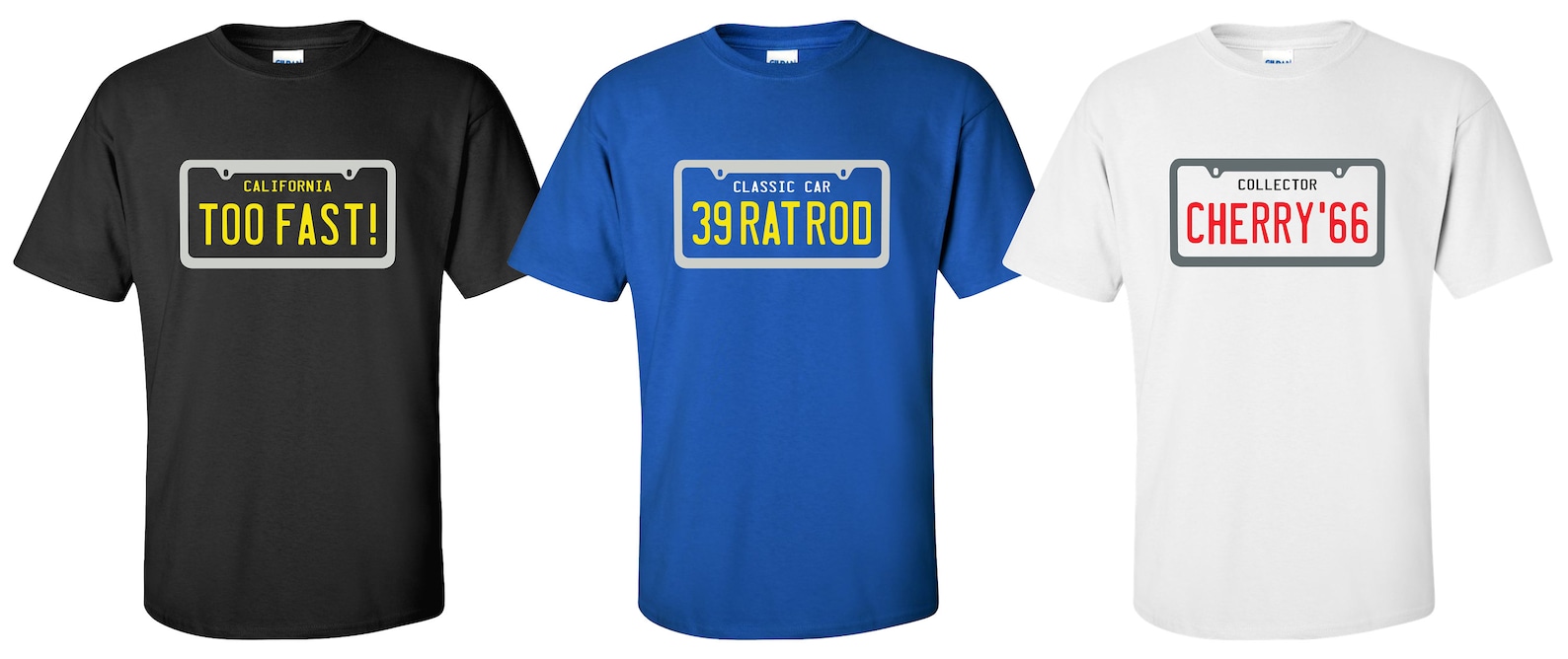 Personalized License Plate T-shirt With Your Custom Text | Etsy