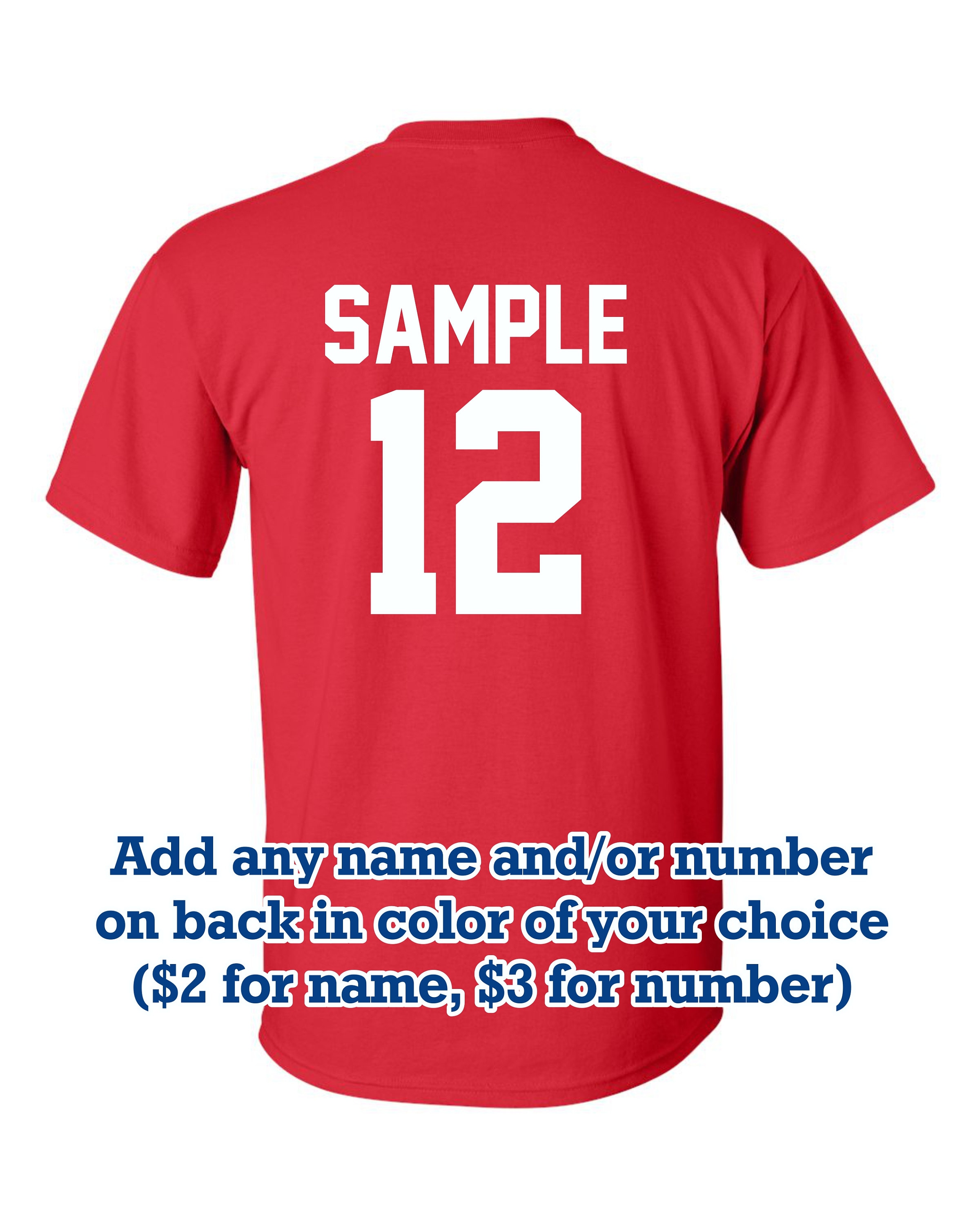 Sports Team T-shirt With Your Custom Text Available in Sizes | Etsy