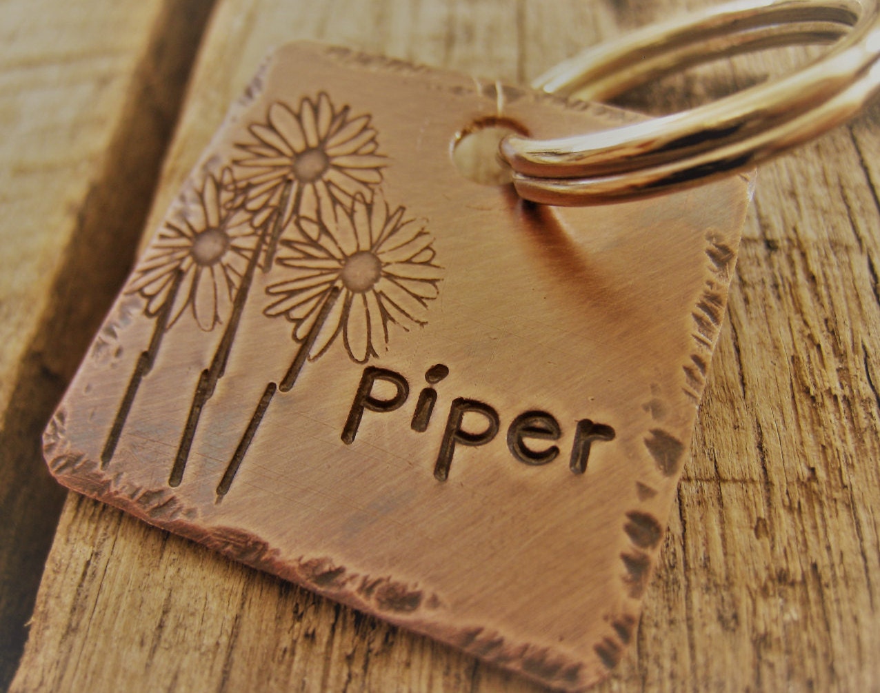 PIPER Hand Stamped Pet ID Tag Personalized Pet/dog Tag - Etsy