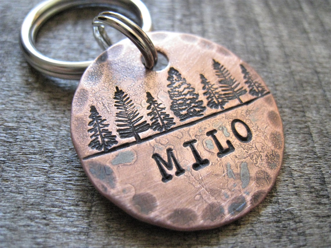 Dog Tag Pet ID Tag Tree Dog Tag Personalized Pet Tag - Etsy