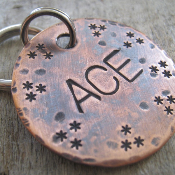 Stamped Pet Tag - Etsy