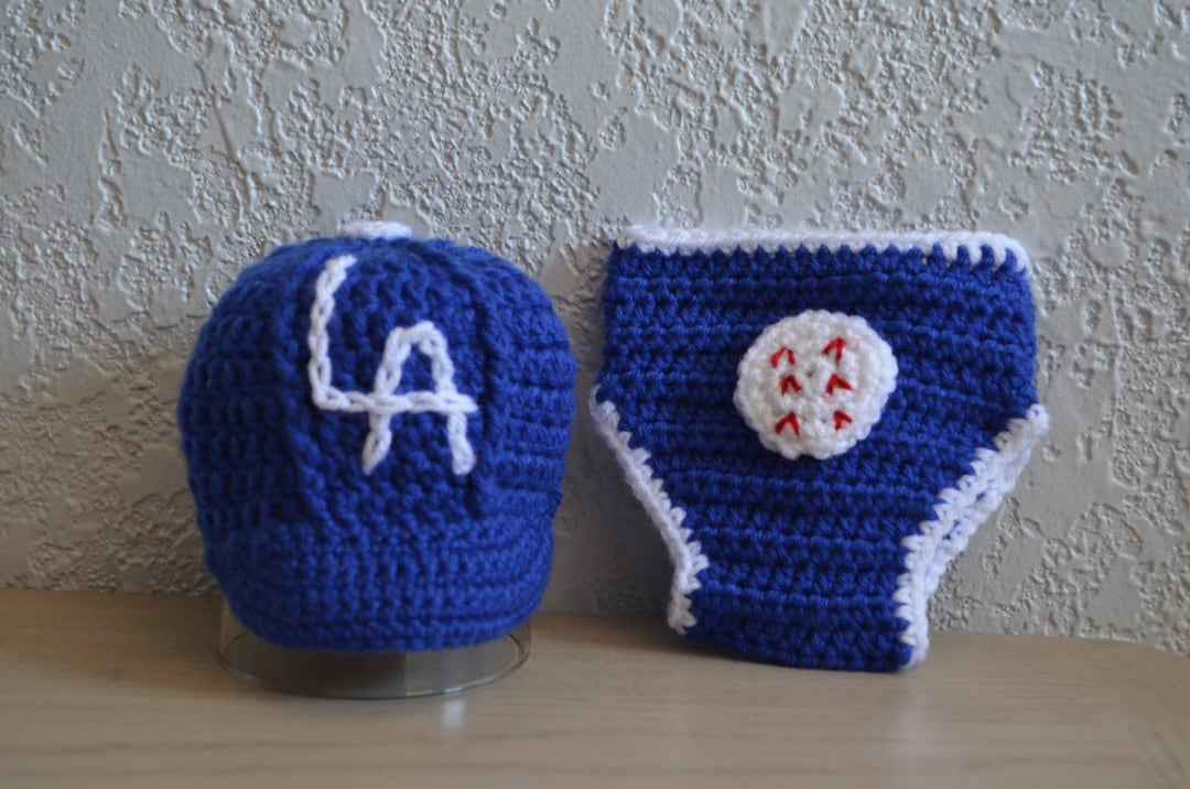 Los Angeles Dodgers Inspired Baby Set, Baby Baseball Cap, Baby Gift Set ...