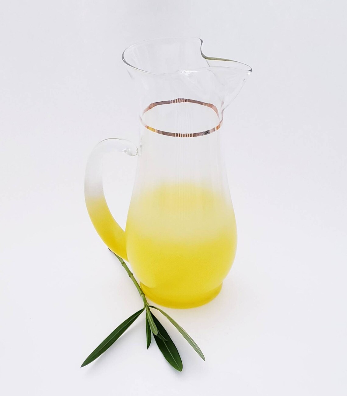 Vintage Blendo Yellow Pitcher and Glasses Set Mid Century | Etsy