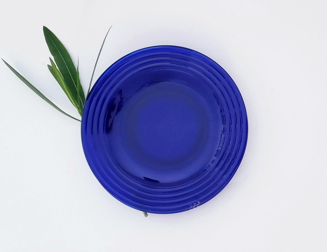 Vintage Cobalt Blue Salad Plates Designed by Bormioli Rocco Forum ...