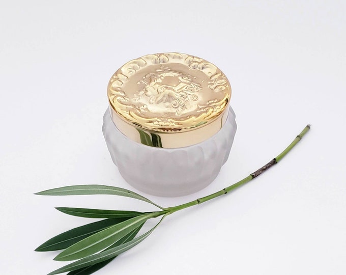 Vintage Estee Lauder Frosted Glass Powder Jar/re-nutriv Face Powder ...