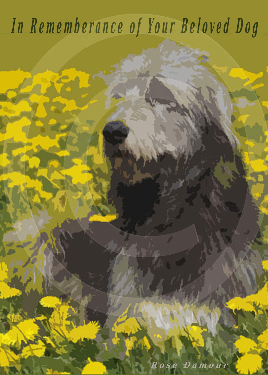 Pet Loss Printable Card, Animal Dog Condolences, Dog Bereavement Card ...