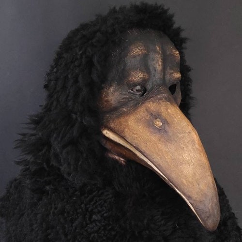 Crow Mask Doctor Plague Mask Masquerade Mask Paper Mache Mask - Etsy
