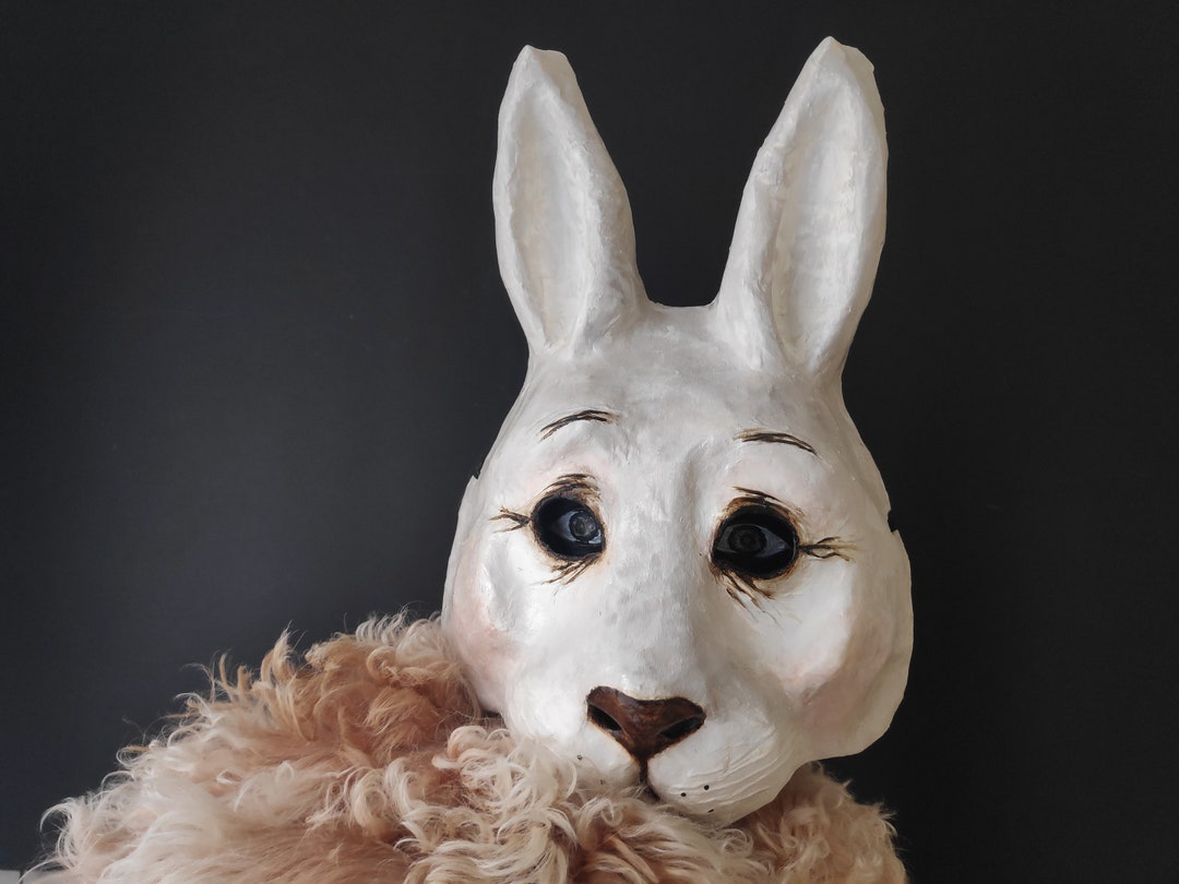 Rabbit Mask Hare Mask Bunny Mask Animal Mask Masquerade Mask Carnival ...