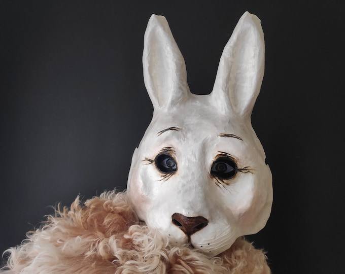 Rabbit Mask Hare Mask Bunny Mask Animal Mask Masquerade Mask Carnival ...