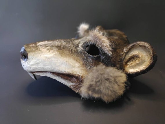 Mouse Mask Rat Mask Funny Mouse Mask Paper Mache Mask - Etsy