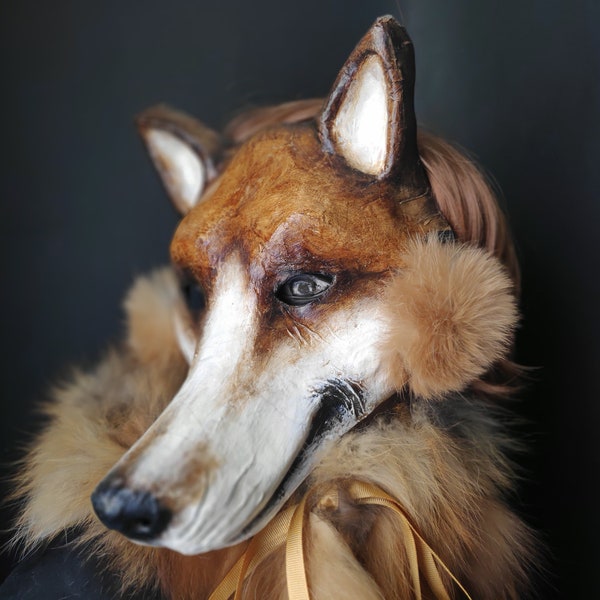Red Fox Mask - Etsy