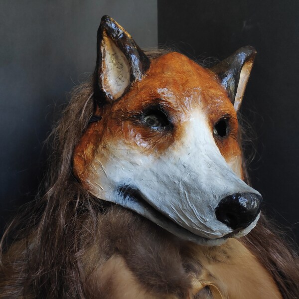 Red Fox Mask - Etsy