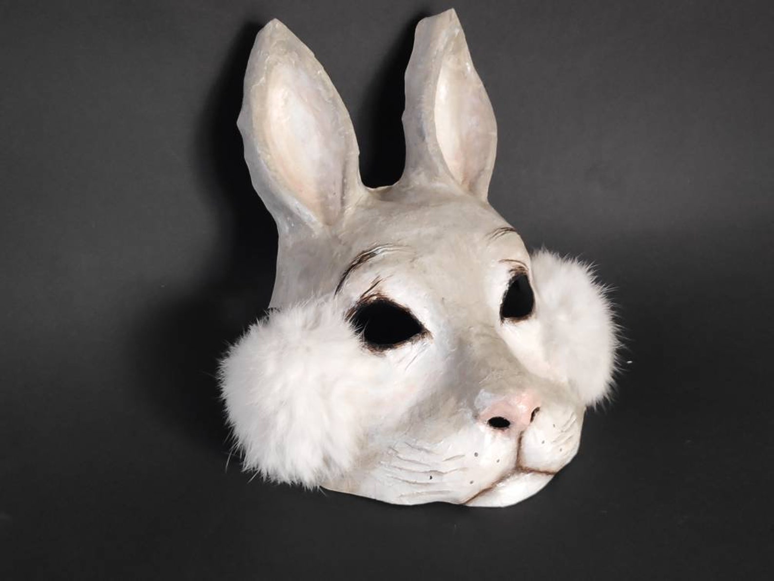 Bunny Mask Rabbit Mask Papier-mâché Mask Animal Mask Hare - Etsy