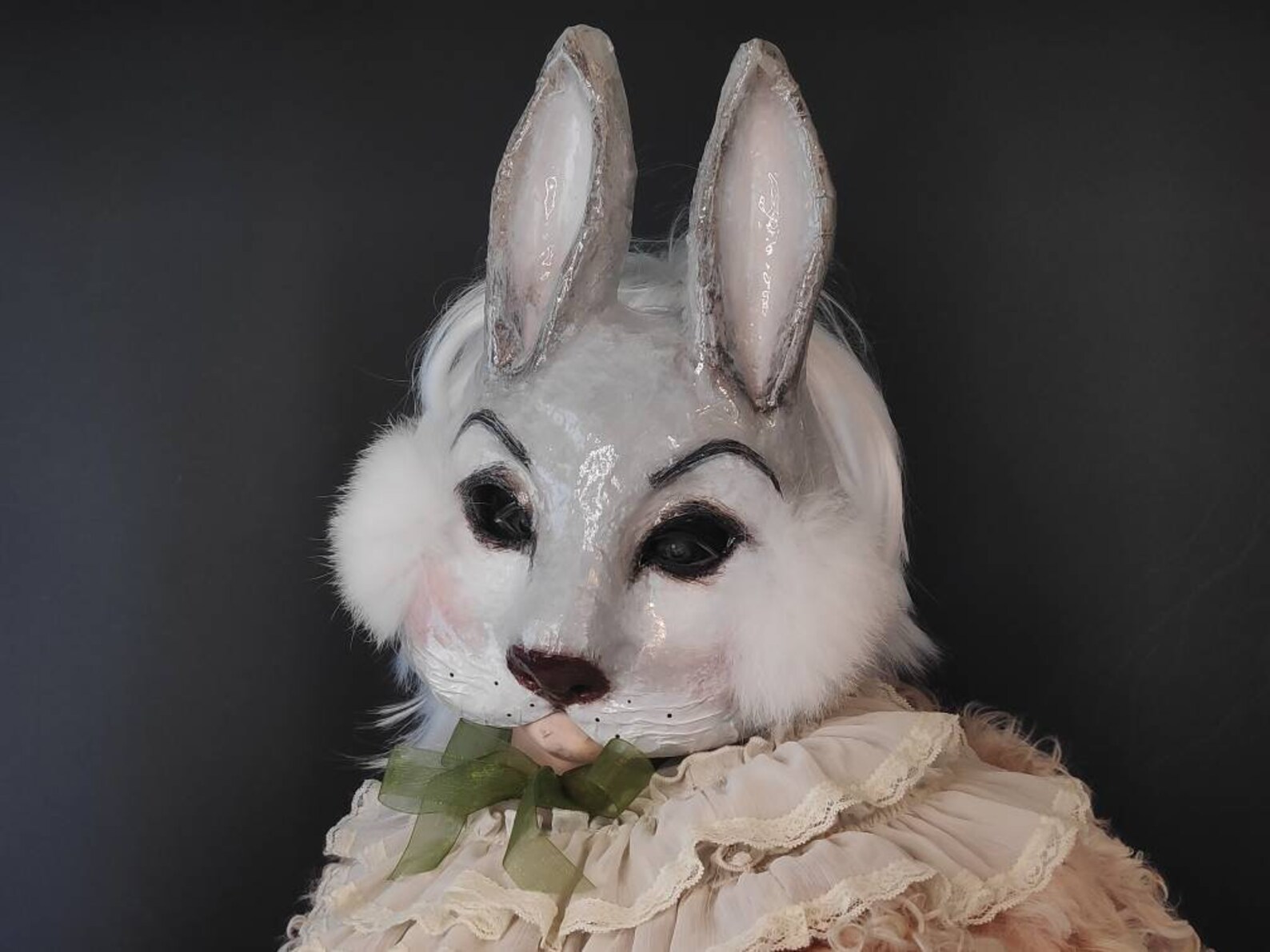 Masquerade Mask Rabbit Mask Bunny Mask Paper Mache Mask | Etsy