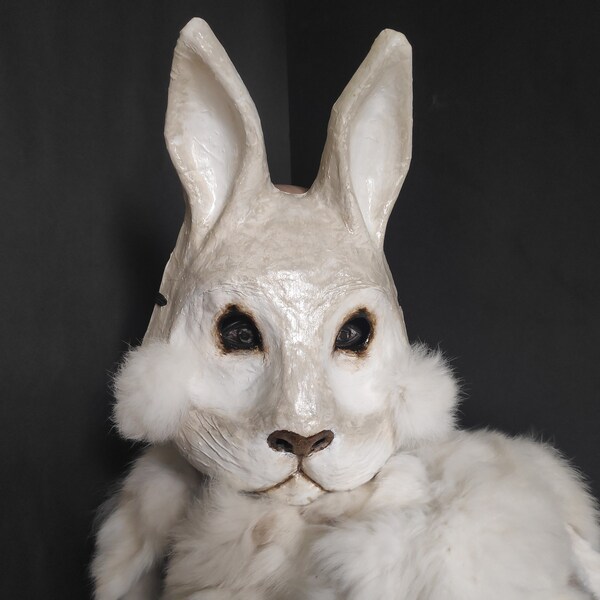 White Rabbit Mask - Etsy