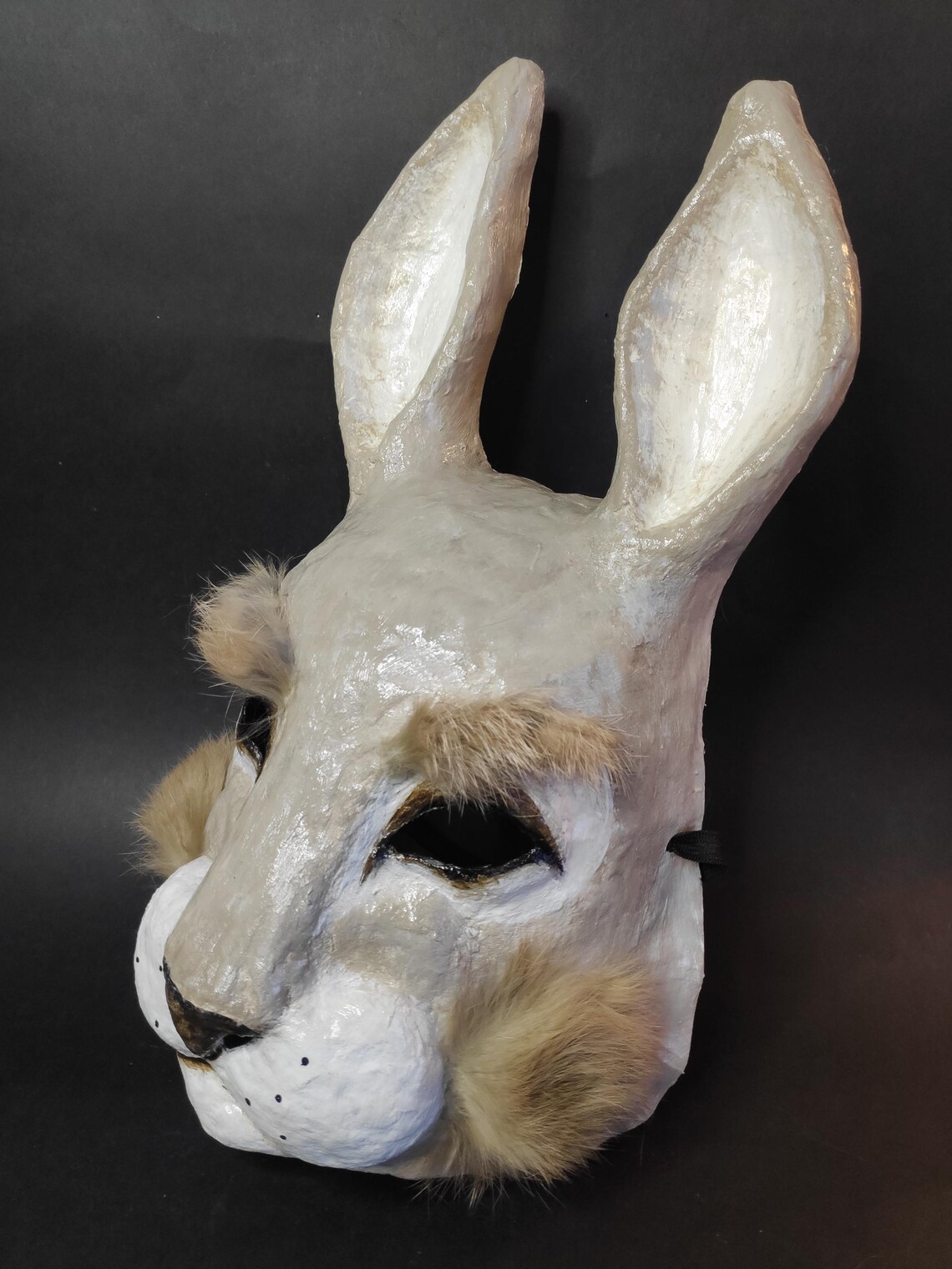 Paper Mache Rabbit Mask, Halloween Costume - Etsy