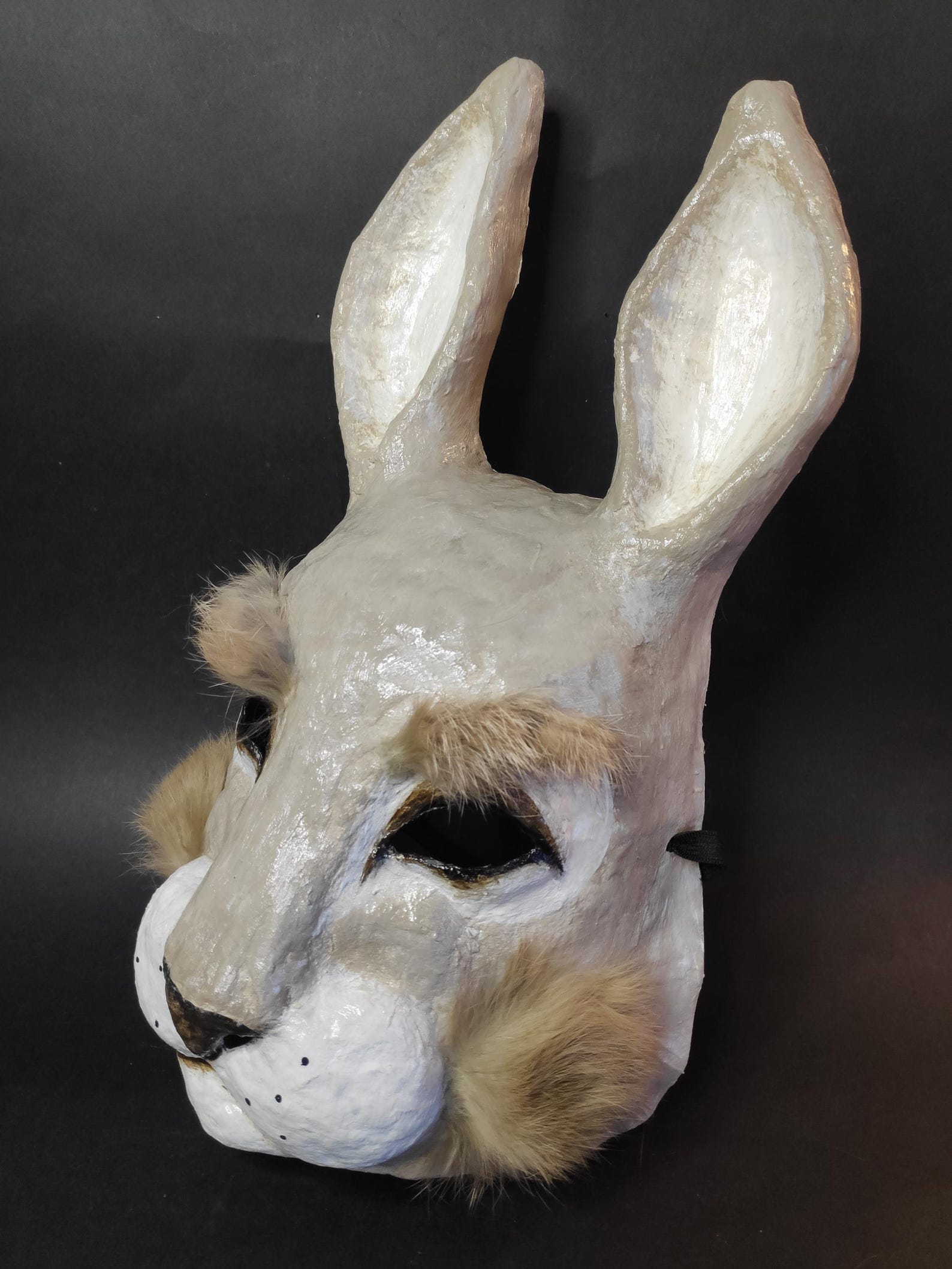 Paper Mache Rabbit Mask, Halloween Costume - Etsy