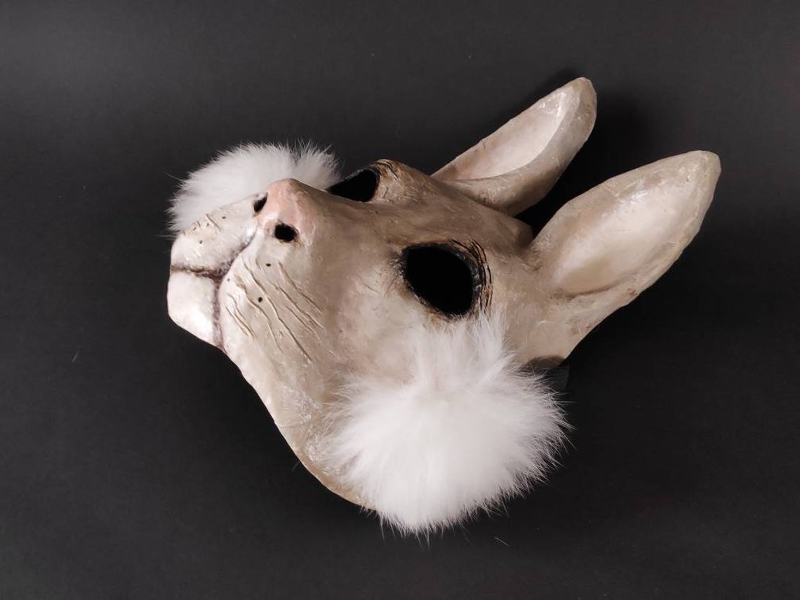 Bunny Mask Hare Mask Rabbit Mask Masquerade Mask Halloween | Etsy