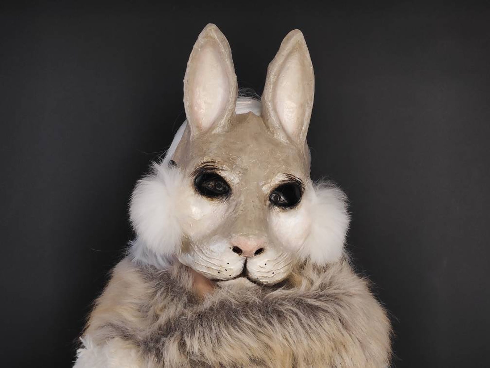 Bunny Mask Hare Mask Rabbit Mask Masquerade Mask Halloween | Etsy