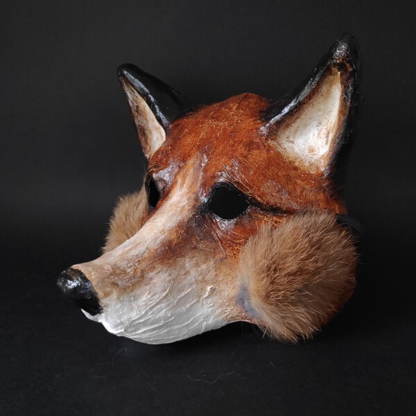 Silver Fox Therian Mask - Etsy