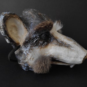 Mouse Mask, Rat Mask, Funny Mouse Mask, Paper Mache Mask, Halloween ...