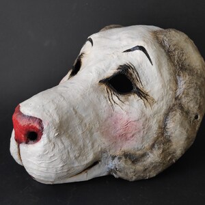 Sheep Mask Masquerade Mask Animal Mask Paper Mache Sheep Mask Scary ...