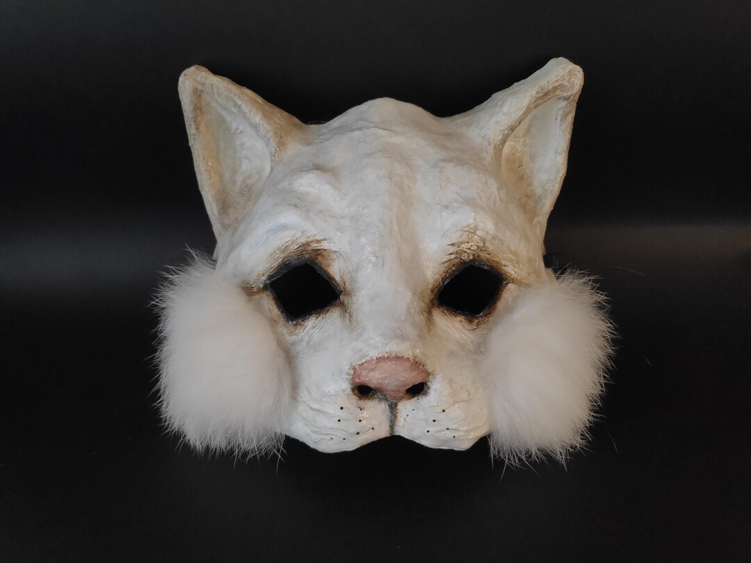 Cat Mask, Animal Mask, Paper Mache Mask, Theatre Mask, Scary Mask ...