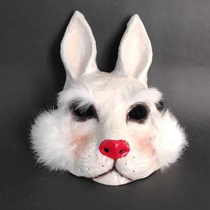 Rabbit Mask Hare Mask Bunny Mask Animal Mask Masquerade Mask - Etsy