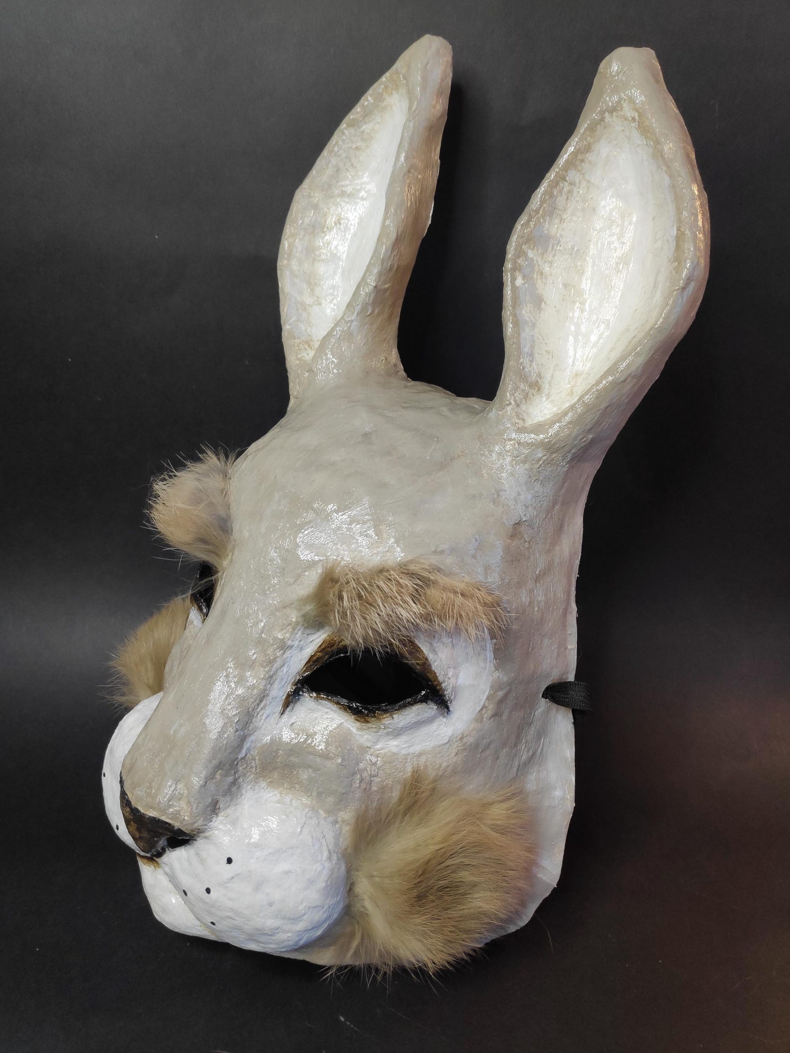 Paper Mache Rabbit Mask, Halloween Costume - Etsy