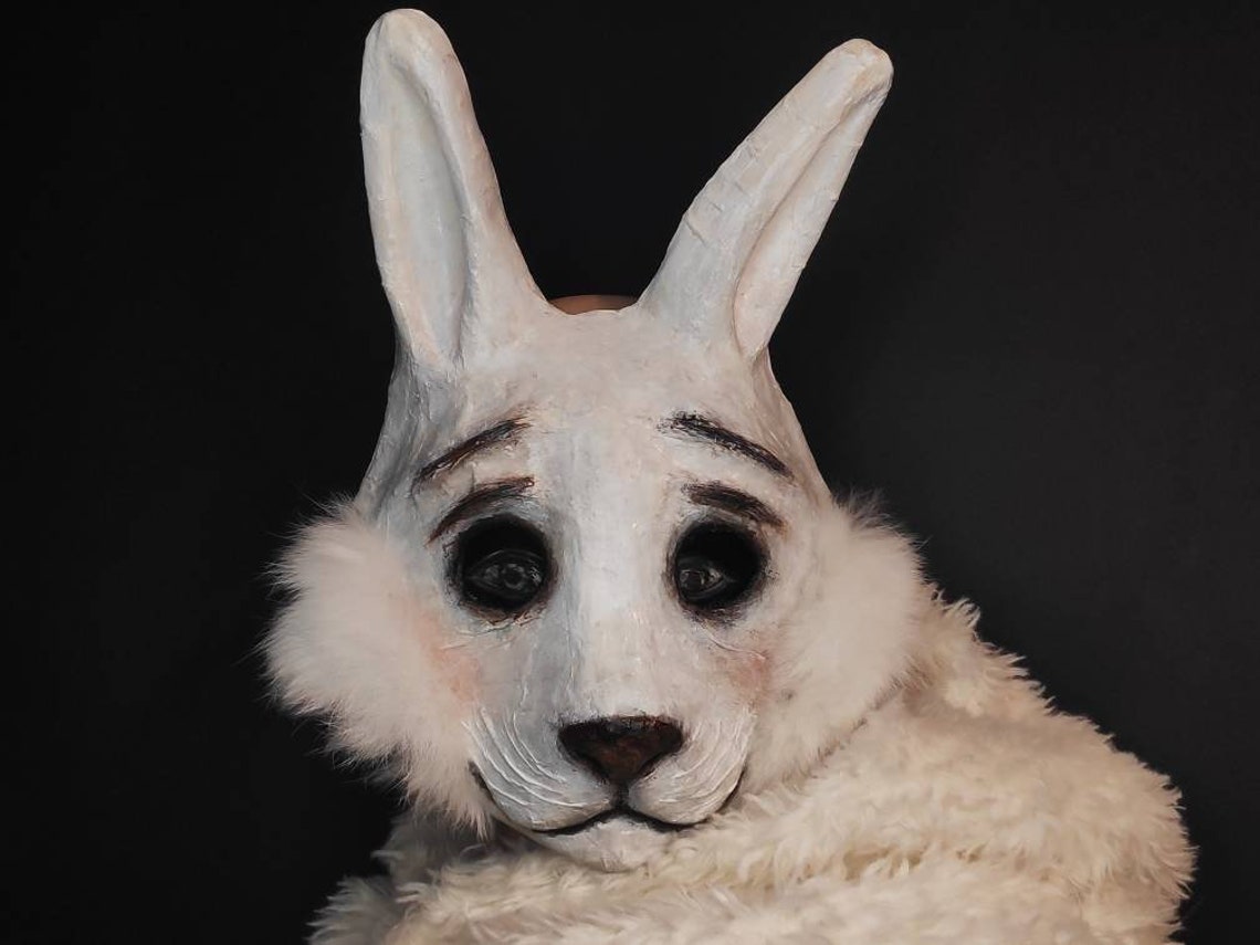 Rabbit Mask Bunny Mask Masquerade Mask Halloween Mask Carnival - Etsy